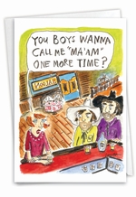 Call Me Ma'am: Humor Birthday Greeting Card for Women