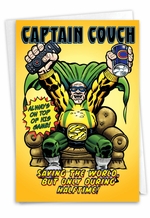 Captain Couch: Funny Father's Day Card