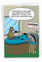 Cat Radio: Funny Birthday Greeting Card