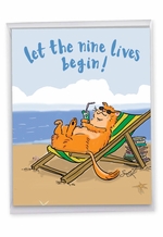 Cat Retirement: Funny Retirement Jumbo Greeting Card