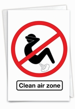 Clean Air Zone: Funny Birthday Card