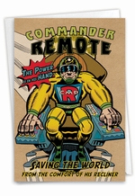 Commander Remote: Funny Birthday Card