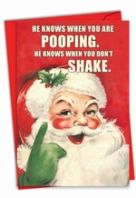 Don't Shake: Funny Christmas Greeting Card