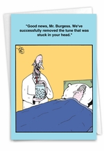 Ear Worm Operation: Funny Get Well Greeting Card