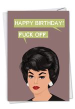 Eff Off: Hilarious Birthday Greeting Card