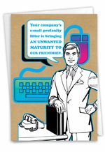 Email Profanity: Funny Birthday Greeting Card