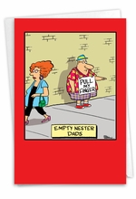 Empty Nester Dads: Funny Father's Day Greeting Card