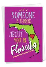 Florida: Funny Birthday Paper Card