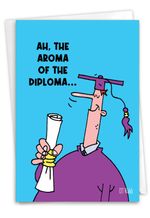 Aroma of Diploma: Funny Graduation Card