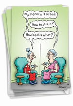 Bad Memory: Funny Birthday Pack of 3 Cards for Women