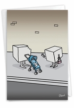 Chip Off The Block: Funny Baby Greeting Card