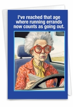 Errands: Funny Birthday Paper Greeting Card