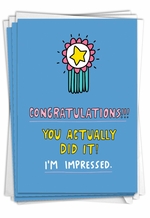 I'm Impressed: Funny Congratulations Pack of 3 Cards