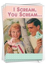 I Scream You Scream: Funny Valentine's Day Pack of 3 Cards