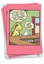 Welcome Mat: Funny Birthday Pack of 3 Cards