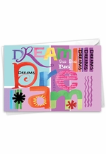 Grateful Graffiti: Stylish Blank Greeting Card