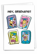 Hey Graduate: Funny Graduation Greeting Card - Bear