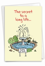 Long Life Secret: Funny Birthday Greeting Card
