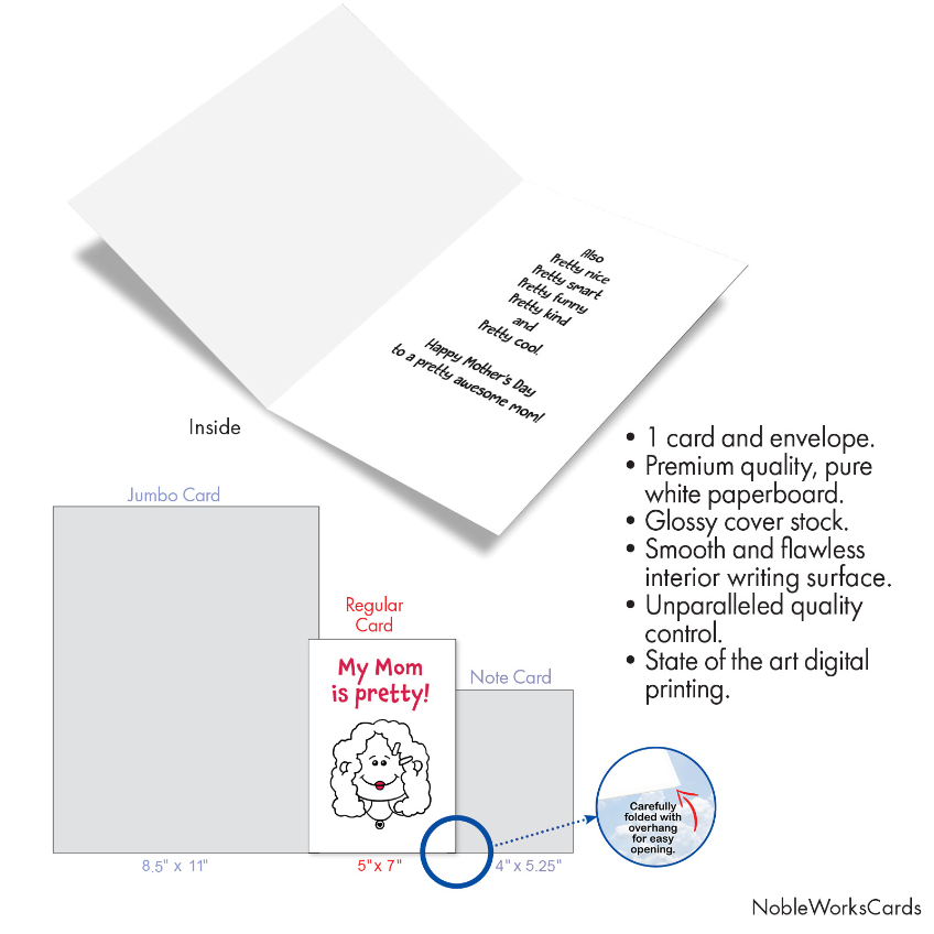 Pretty Mom: Hilarious Mother's Day Greeting Card