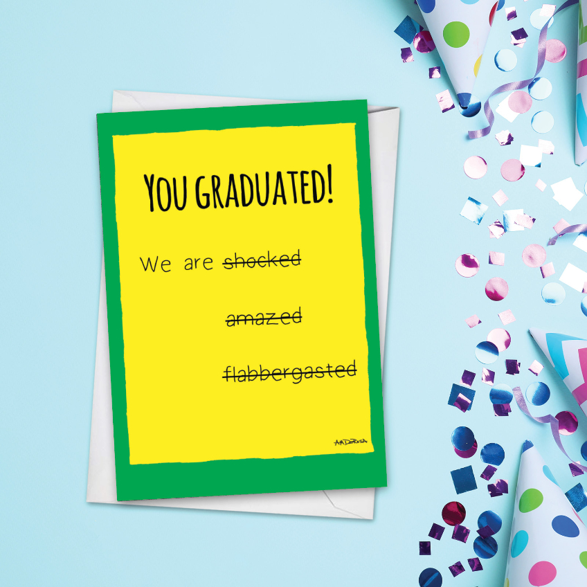 Shocked And Amazed: Hilarious Graduation Pack of 3 Cards
