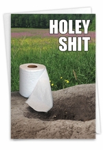 Holey Shit: Funny Birthday Greeting Card