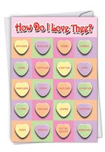 How Do I Love Thee Valentine's Day Greeting Card