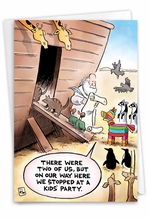 Ark Pinata: Humor Birthday Card - Animals