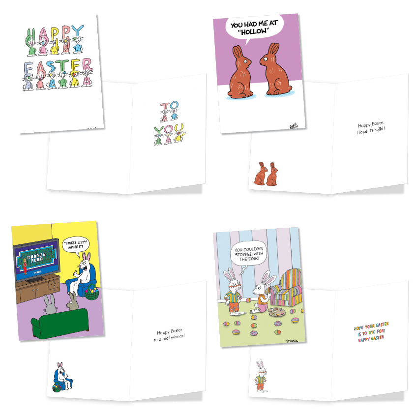 Eastertime Fun: Humorous Easter Assorted Set of 20 Cards