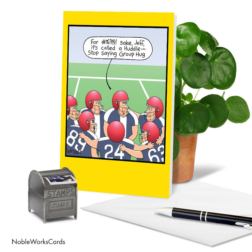 Huddle: Humorous Thank You Card