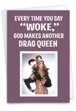 Say Woke: Humorous Birthday Card