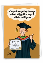 School Help: Humor Graduation Card