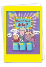 Ache Game: Hysterical Birthday Greeting Card