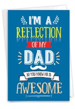 Dad Notes - Laurels: Stylish Father's Day Greeting Card
