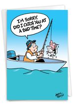 Fish Toilet: Funny Sorry Greeting Card