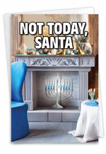 Not Today: Hysterical Chanukah Greeting Card