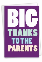 Parents Appreciation: Funny Thank You Card