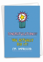 I'm Impressed: Funny Congratulations Greeting Card