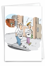 I'm With Stoopid: Humor Anniversary Greeting Card