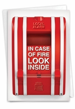 In Case of Fire: Funny Birthday Greeting Card