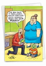 Induce Vomiting: Humor Birthday Card