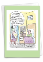 Insurance Card: Funny Get Well Greeting Card