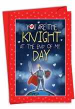 Knight and Day: Funny Valentine's Day Greeting Card