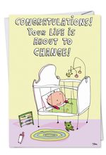 Life Change Cartoons Baby Card Stan Makowski