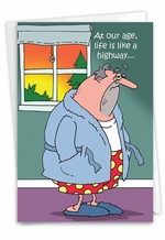 Life's a Highway: Humor Birthday Greeting Card