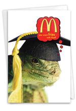 Lizard: Funny Graduation Greeting Card