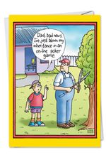 Lost Inheritance Cartoons Birthday Father Paper Card Stan Eales