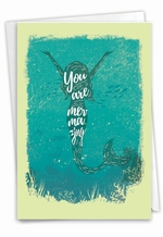 Mermaid Quotes - Mermazing: Creative Congratulations Greeting Card