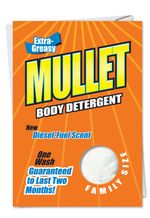 Mullet Body Detergent Body Soaps Birthday Paper Card