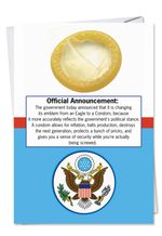 National Emblem Political Obama Card