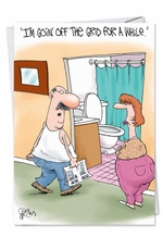 Off The Grid Cartoons Birthday Greeting Card Gary Mccoy